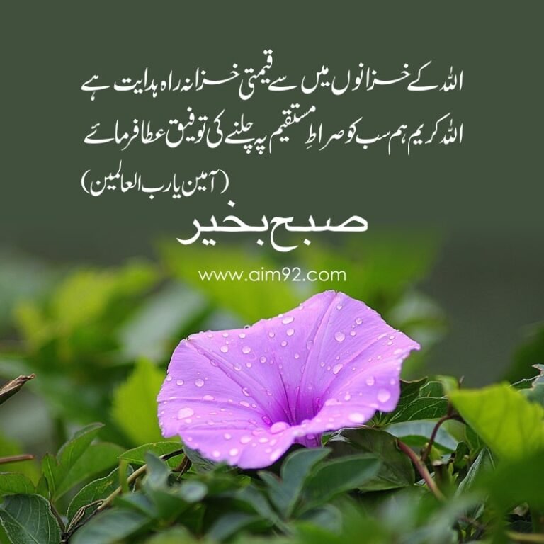 50+ Best Allah Good Morning Wishes in Urdu